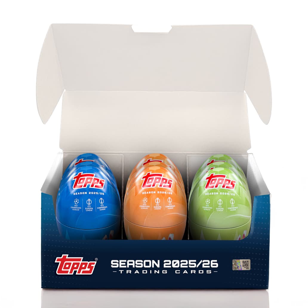 Topps UEFA Club Competitions 2025/26 Spring Tin – 59 Karten, exklusive ...