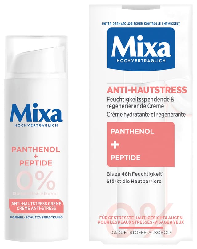 Mixa Anti-Hautstress Feuchtigkeitsspendende & regenerierende Creme ...