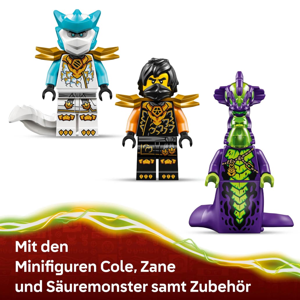 LEGO NINJAGO 71854 Coles Action-Mech und Drachen-Zane, Ninja Spielzeug ...