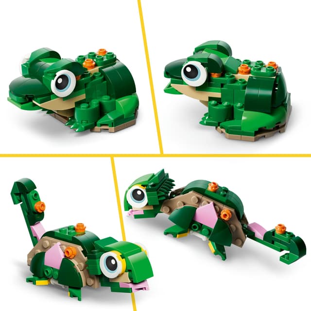 LEGO Creator 3-in-1-Set 31377 Schildkröte mit Seerose, Modellbau ab 7 ...