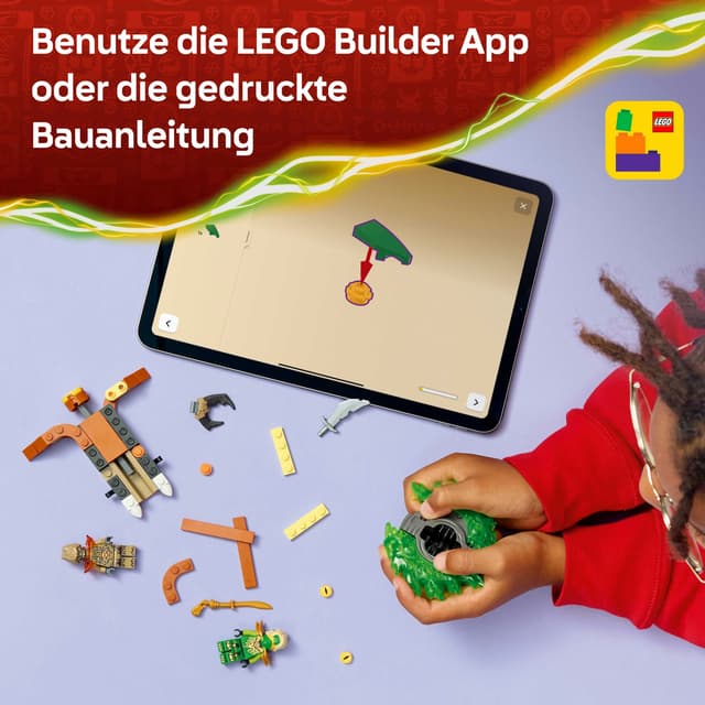 LEGO NINJAGO 71850 Lloyd vs. Erdmonster-Spinner, Spielzeug ab 6 Jahren ...
