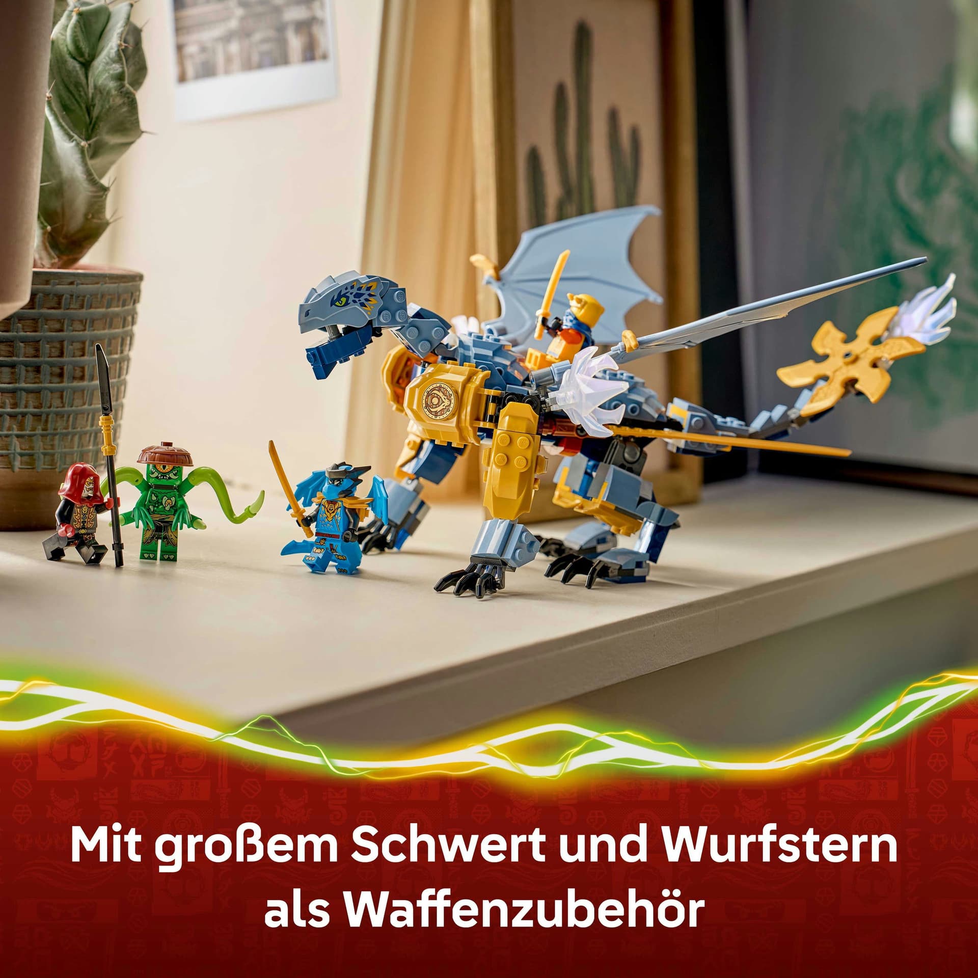 LEGO NINJAGO 71855 Showdown mit dem Ninja-Drachen Riyu, Ninja Spielzeug ...