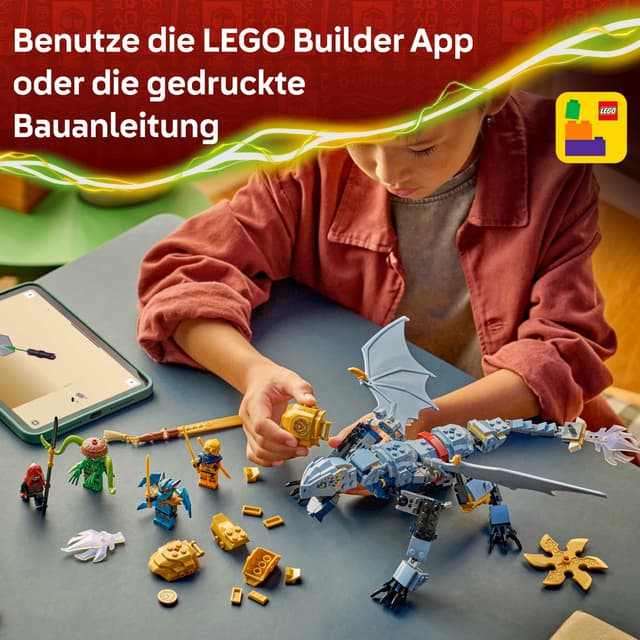 LEGO NINJAGO 71855 Showdown mit dem Ninja-Drachen Riyu, Ninja Spielzeug ...