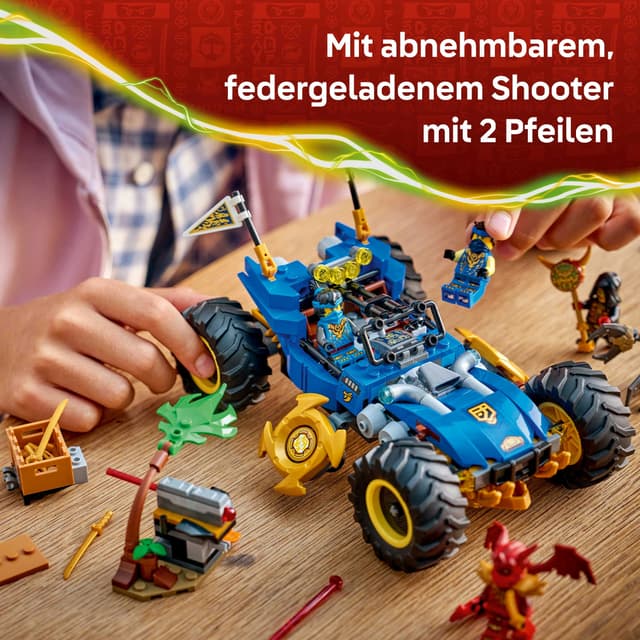 LEGO NINJAGO 71856 Jays Transformationsflitzer, Spielzeug ab 8 Jahren ...