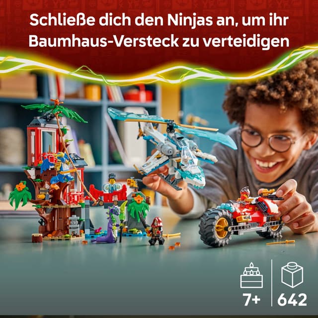 LEGO NINJAGO 71857 Showdown am Baumhaus mit dem Ninja-Bike, Minifiguren online bestellen | MÜLLER