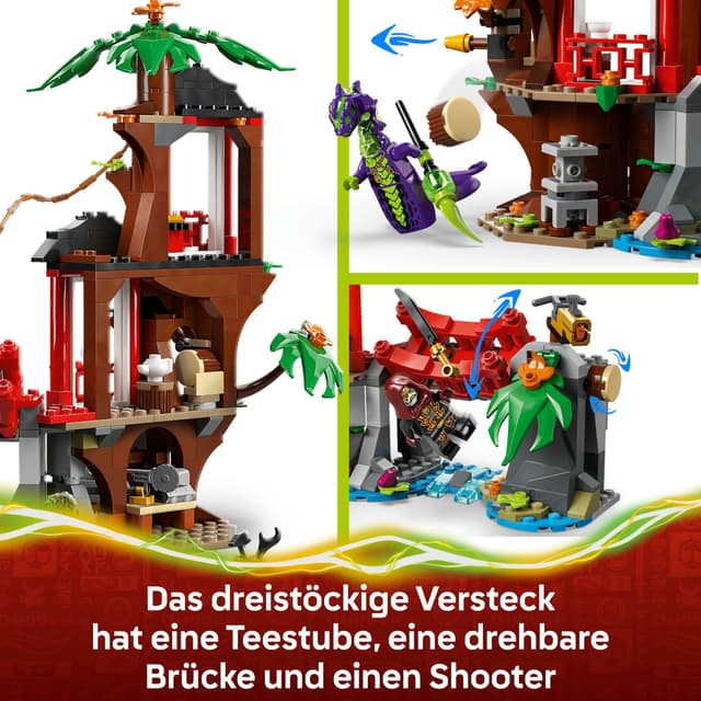 LEGO NINJAGO 71857 Showdown am Baumhaus mit dem Ninja-Bike, Minifiguren online bestellen | MÜLLER