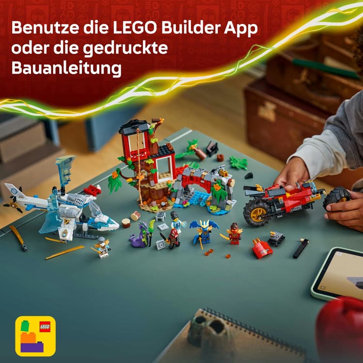 LEGO NINJAGO 71857 Showdown am Baumhaus mit dem Ninja-Bike, Minifiguren online bestellen | MÜLLER