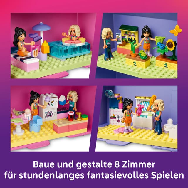 LEGO Friends 42697 Kreativer Puppenhauskoffer, Bauset, Tragbares ...