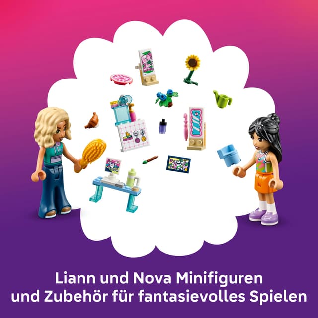 LEGO Friends 42697 Kreativer Puppenhauskoffer, Bauset, Tragbares ...