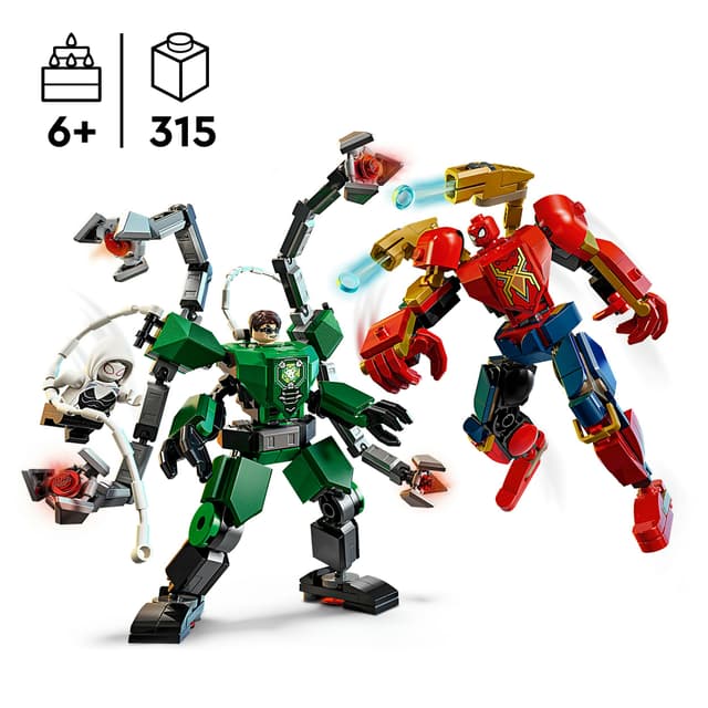 LEGO 76338 Marvel Mech-Duell: Spider-Man vs. Doc Ock, Superhelden Set ...
