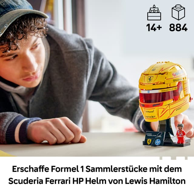LEGO Editions 43022 Scuderia Ferrari HP Lewis Hamilton Helm, Formel 1 ...