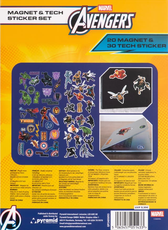 Avengers - Magnet & Tech Sticker Set online bestellen | MÜLLER