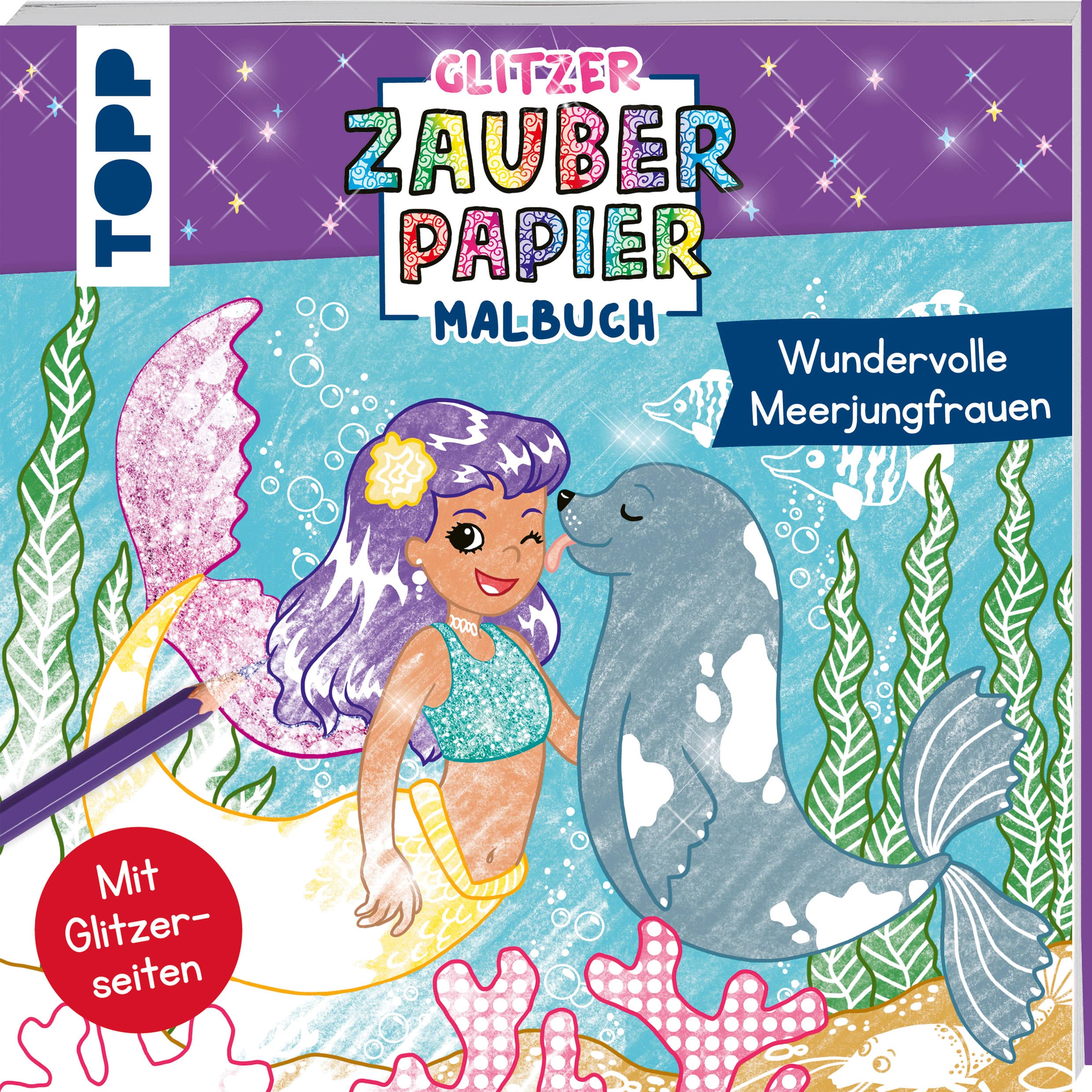 Glitzer Zauberpapier Malbuch Wundervolle Meerjungfrauen online ...