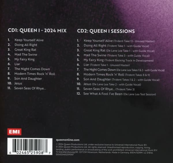 Queen I (Deluxe Edition 2CD) online bestellen | MÜLLER