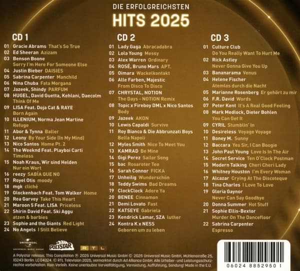 Die Ultimative Chartshow - Hits 2025 online bestellen | MÜLLER