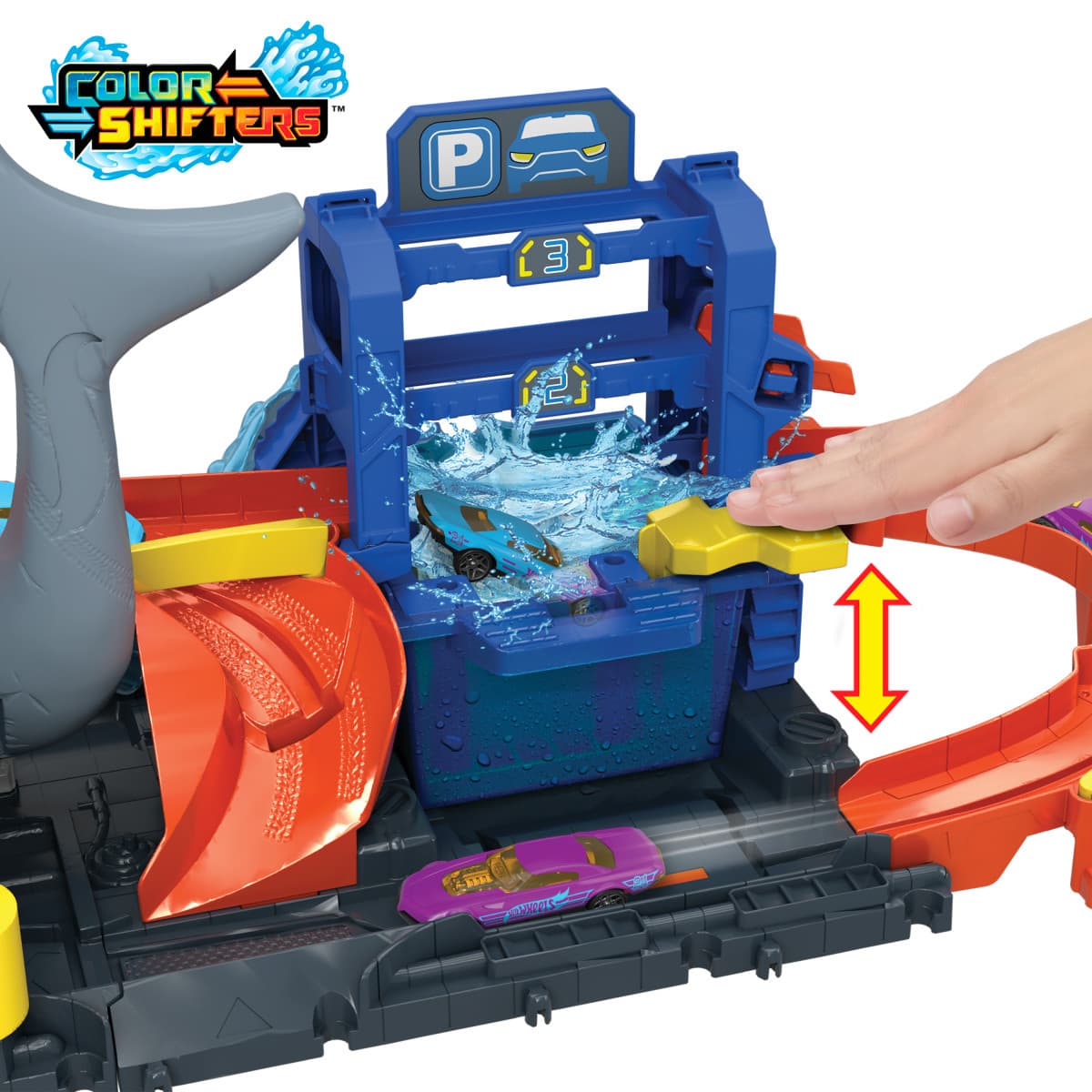 Hot Wheels City Ultimative Hai-Autowaschanlage mit Farbwechsel ...