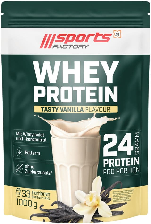 SPORTS FACTORY Whey Protein Tasty Vanilla online bestellen | MÜLLER