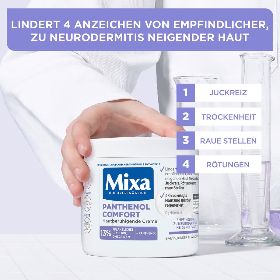 Mixa Panthenol Comfort hautberuhigende Creme online bestellen | MÜLLER