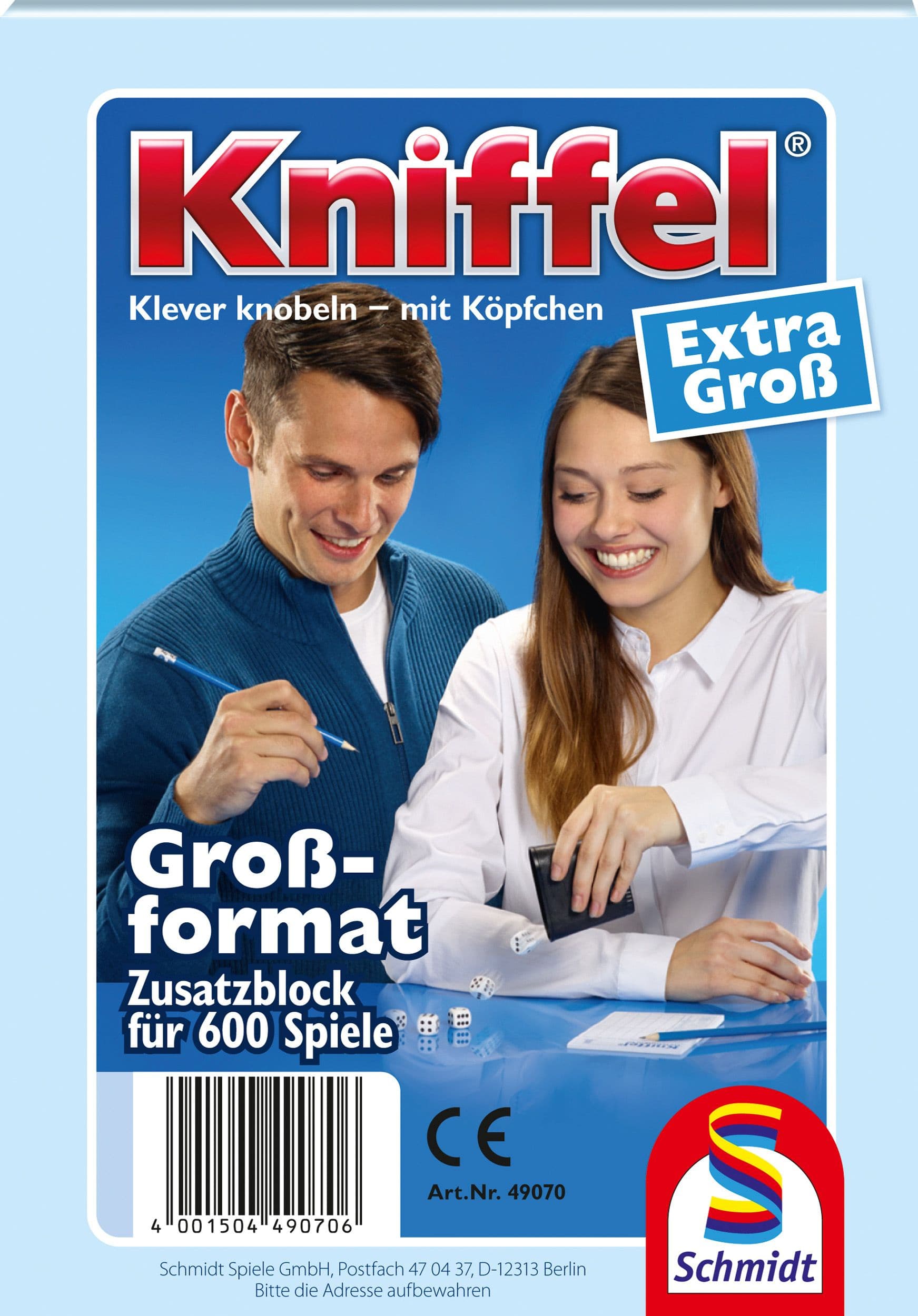 Schmidt Spiele - Kniffel - Großer Kniffelblock online bestellen | MÜLLER