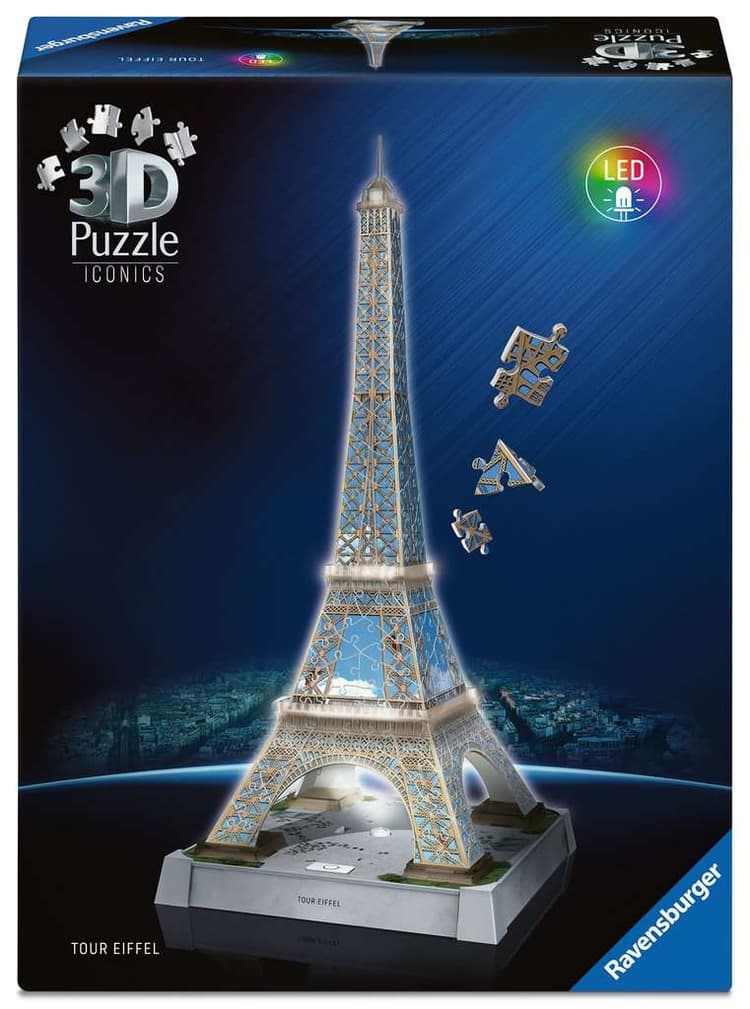 Ravensburger Puzzle - 3D Puzzle Iconics: Eiffelturm - mit Licht online ...