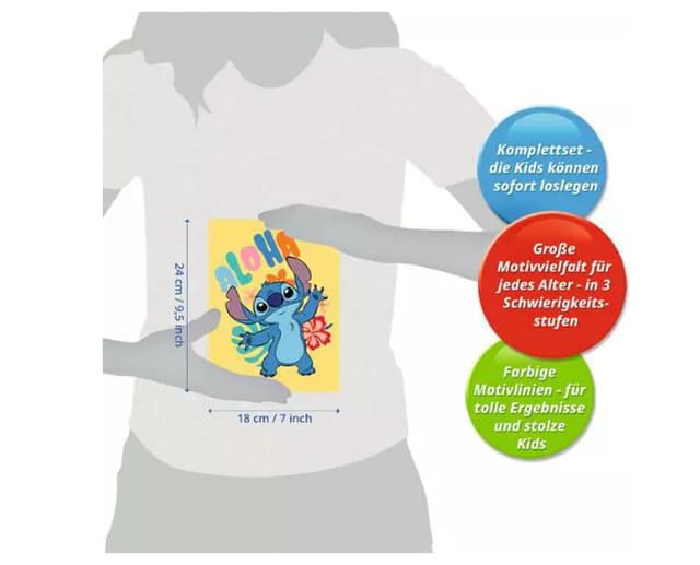 Ravensburger Beschäftigung - CreArt Disney Stitch - Malen nach Zahlen ...