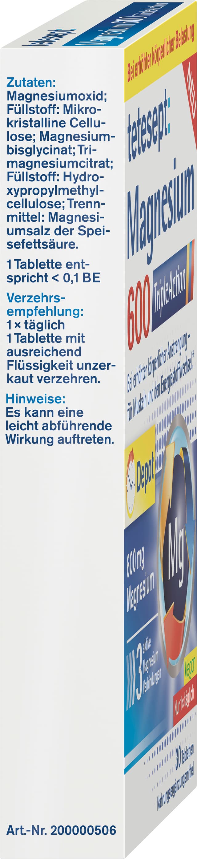 tetesept Magnesium 600 TripleAction online bestellen | MÜLLER