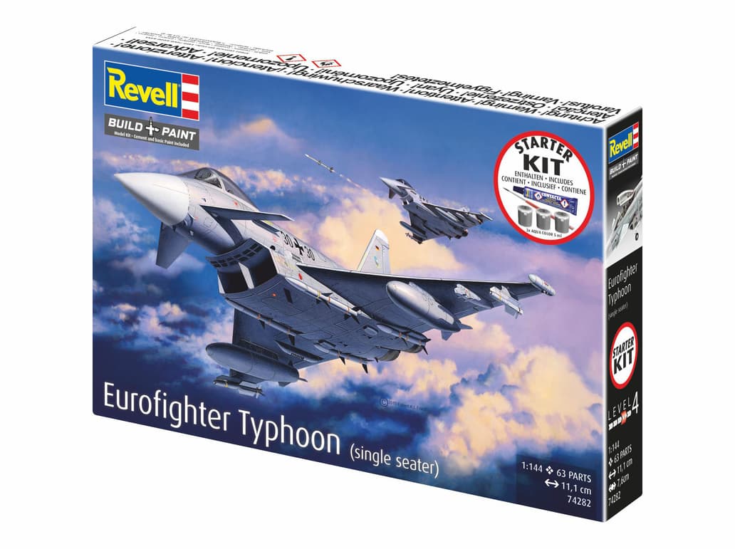Revell 74282 Starter Kit Eurofighter Typhoon (single seater), Revell ...