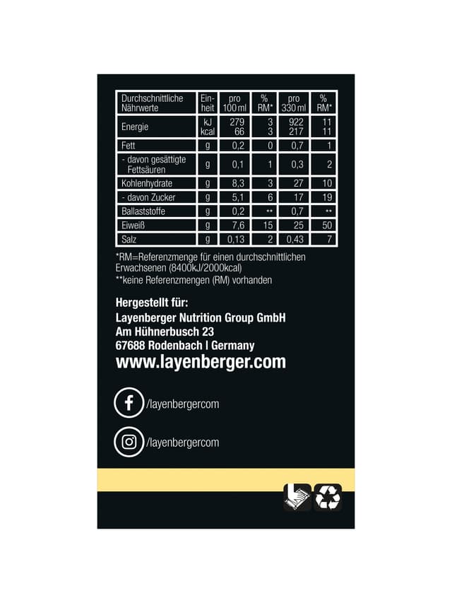 Layenberger High Protein Big Shot Creamy Vanilla Flavour online ...