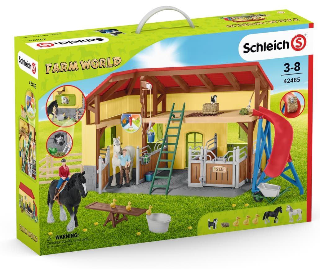 Schleich 42485 - Farm World - Pferdestall online bestellen | MÜLLER