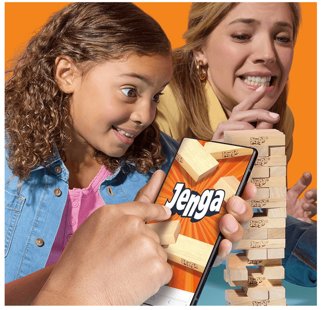 Hasbro - Offizielles Hasbro Jenga Spiel mit digitalem Würfel online ...