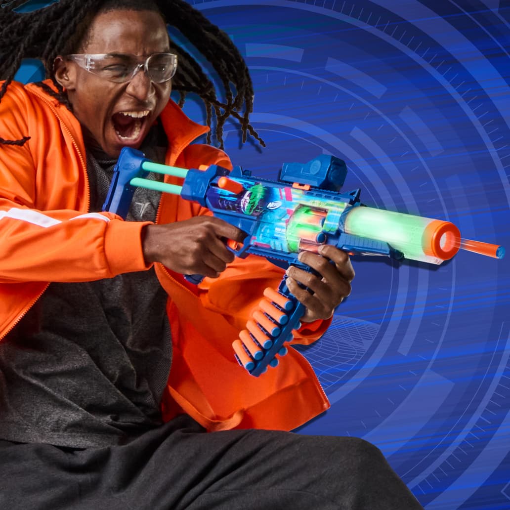 Hasbro - Nerf N Series Loadout Cyberlight Ghost Blaster und N1 Darts ...