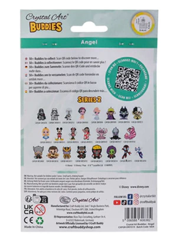Craft Buddy - Crystal Art Diamond Painting"Angel"Crystal Art Buddies ...