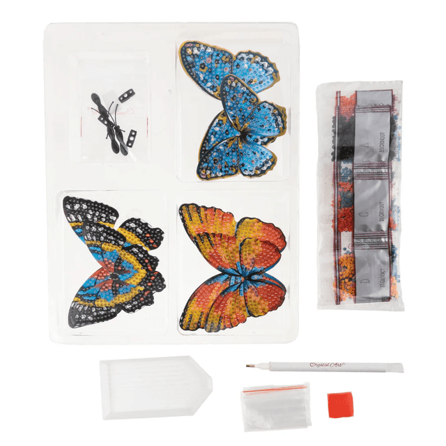 Craft Buddy - Crystal Art Diamond Painting 3D Butterflies Decoration ...
