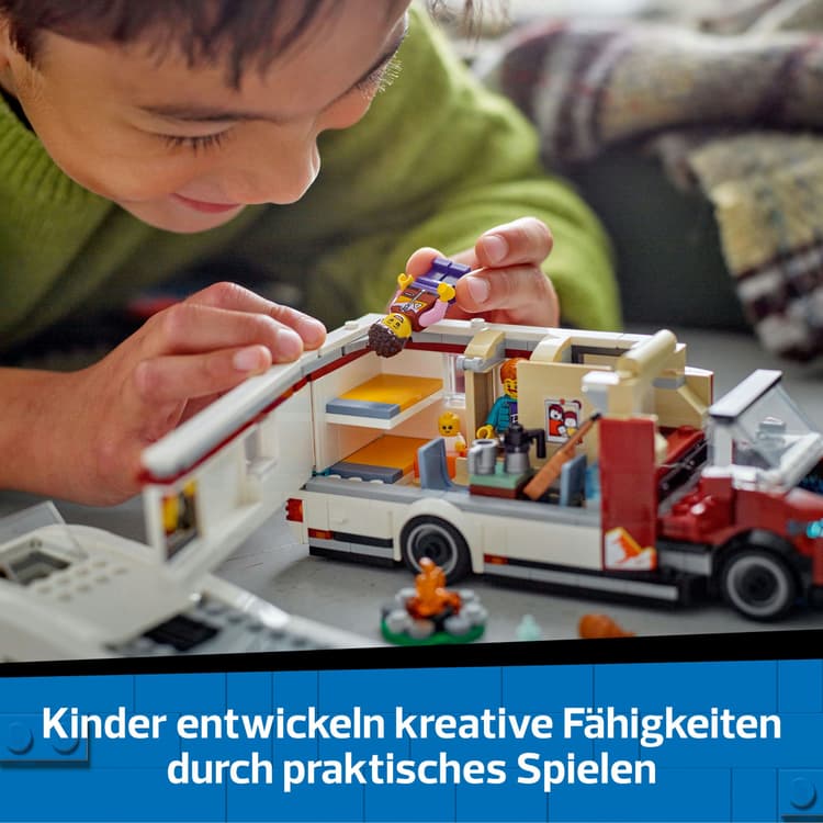 LEGO City Abenteuer-Wohnmobil - Camping Spielzeug für Kinder 60454 ...