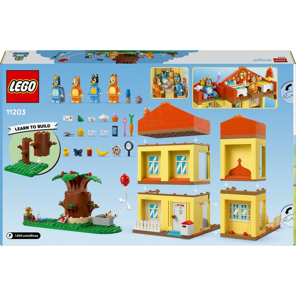 LEGO Bluey: Blueys Haus - Modulares Spielzeug für Kleinkinder - 11203 ...