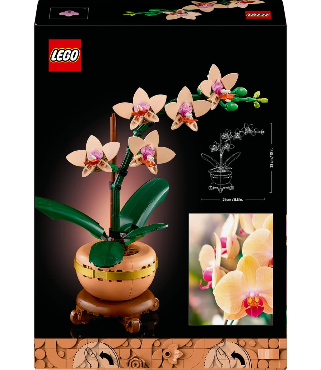 LEGO Botanicals Mini-Orchidee, Kunstblumen Set für Erwachsene 10343 ...