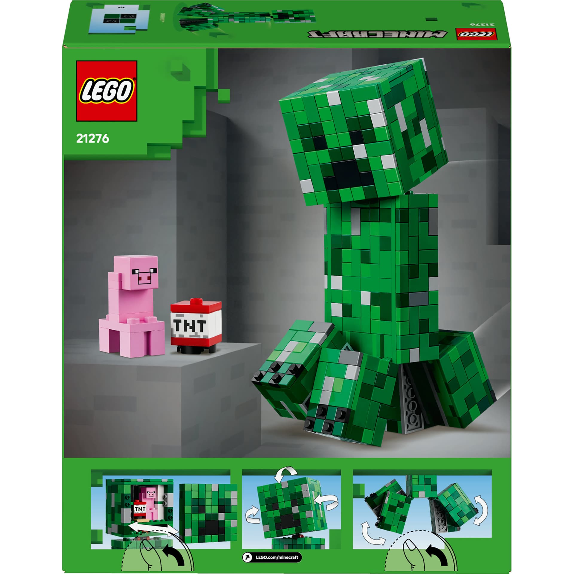 LEGO Minecraft Der Creeper Spielzeug - Bewegliche Actionfigur - 21276 ...
