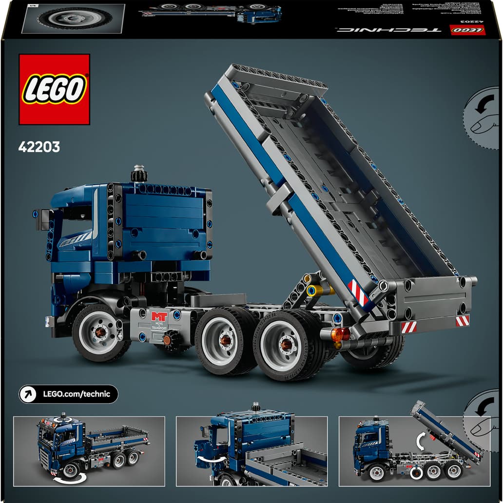 LEGO Technic Kipplaster - Bauspielzeug für Kinder ab 9 Jahren 42203 ...
