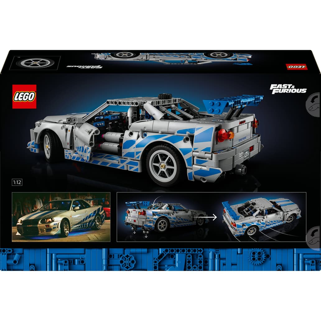 LEGO Technic 2 Fast 2 Furious Nissan Skyline GT-R R34 Flitzer 42210 ...