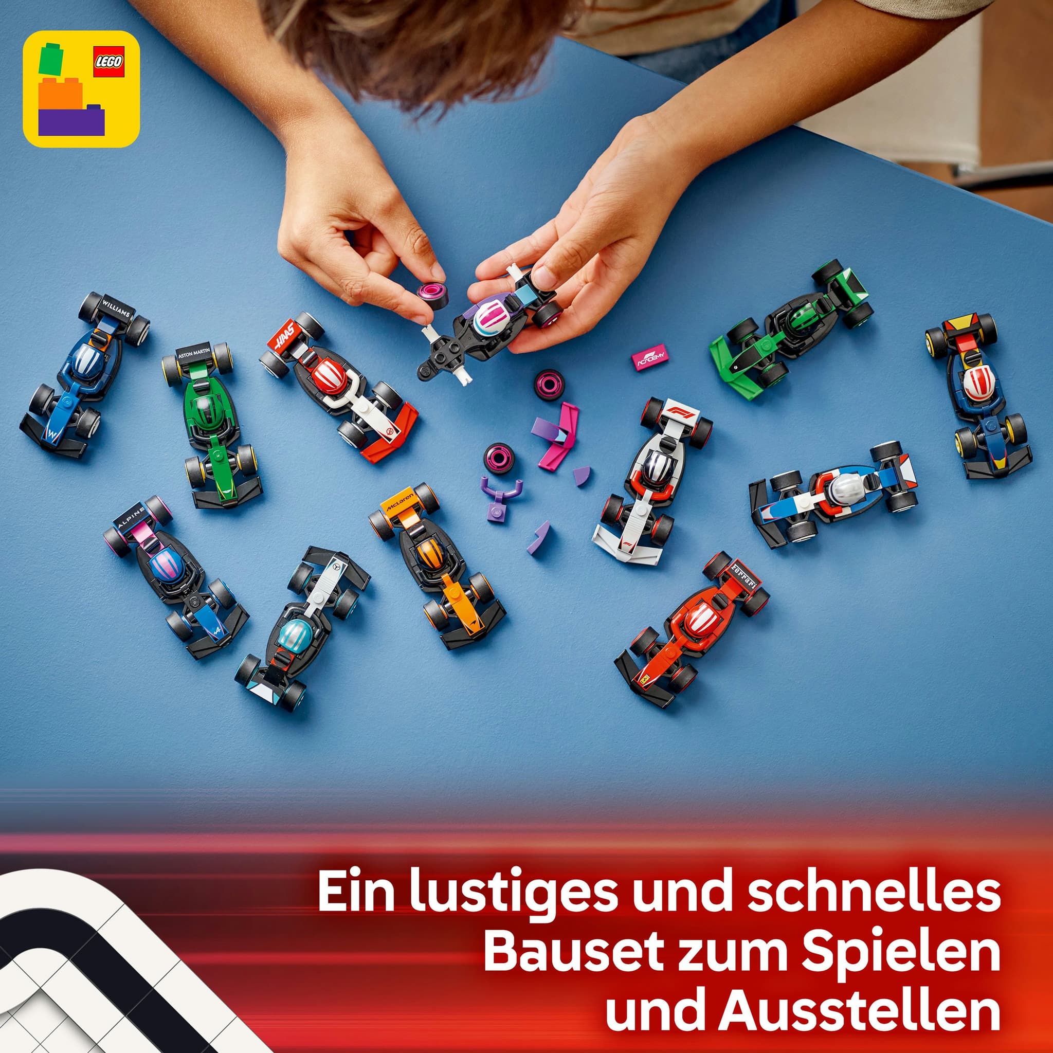 LEGO F1 Rennwagen zum Sammeln - Bau- und Spielset für Kinder 71049 ...