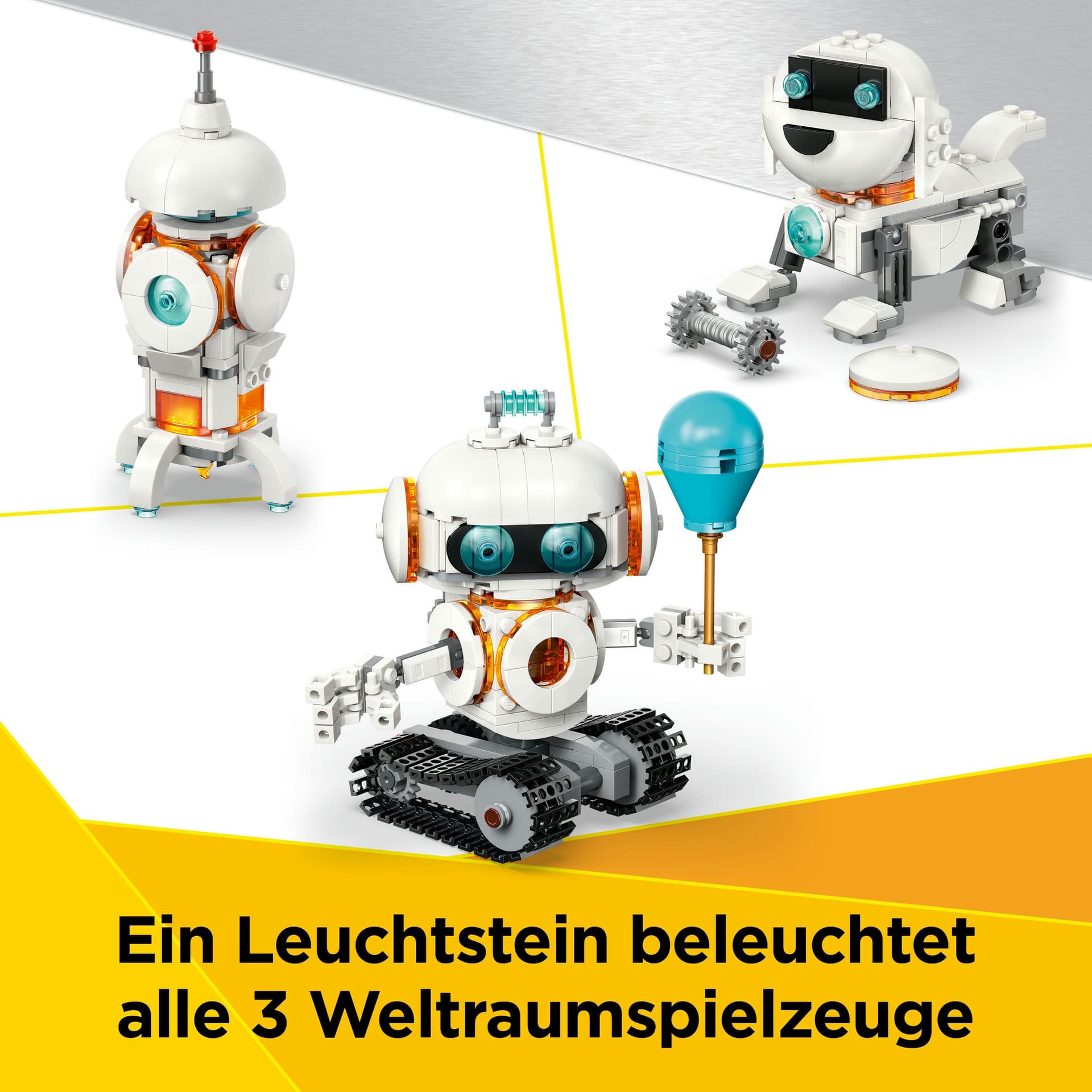 LEGO Creator 3in1 Weltraum-Roboter - Umbaubar in Hund oder Rakete 31164 ...
