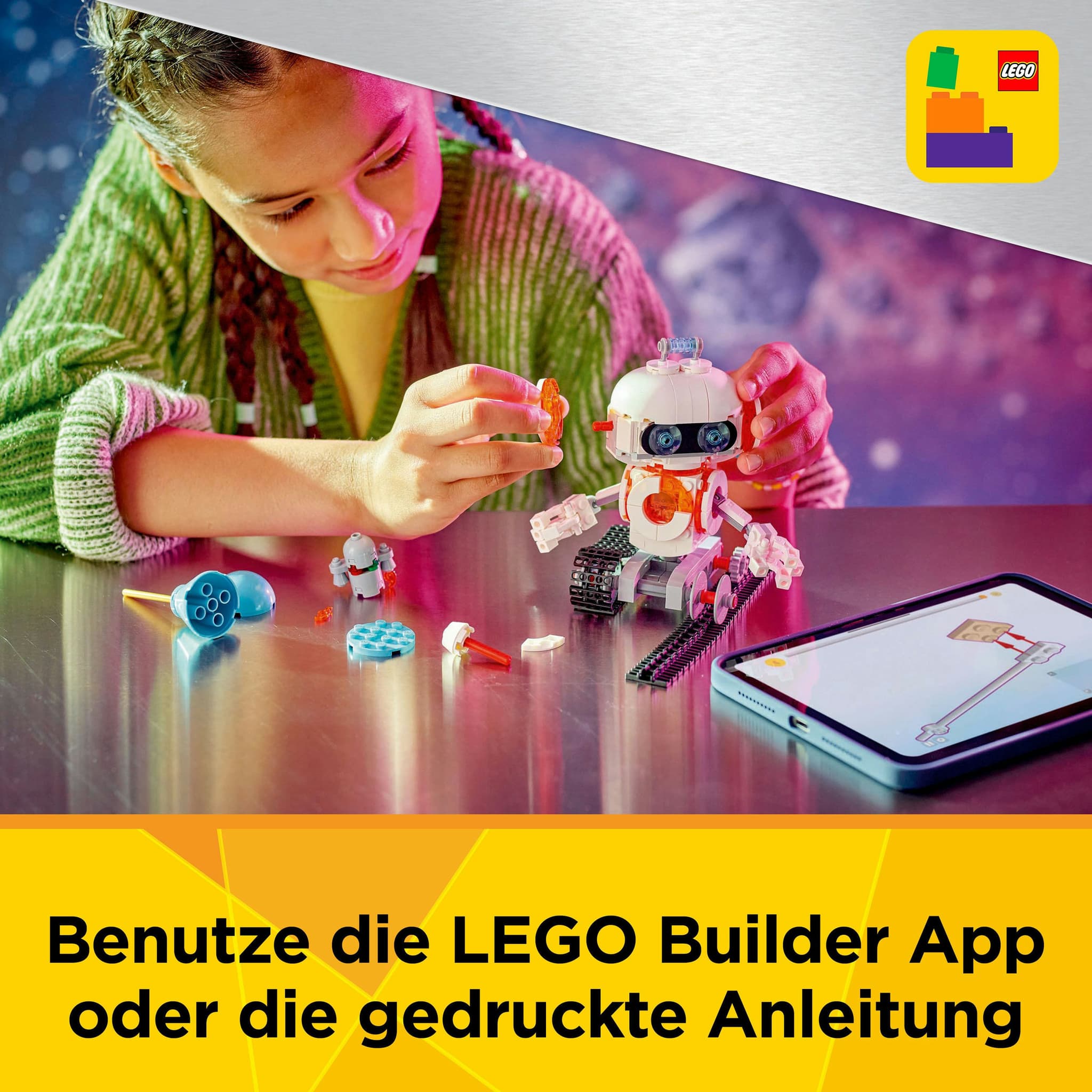 LEGO Creator 3in1 Weltraum-Roboter - Umbaubar in Hund oder Rakete 31164 ...