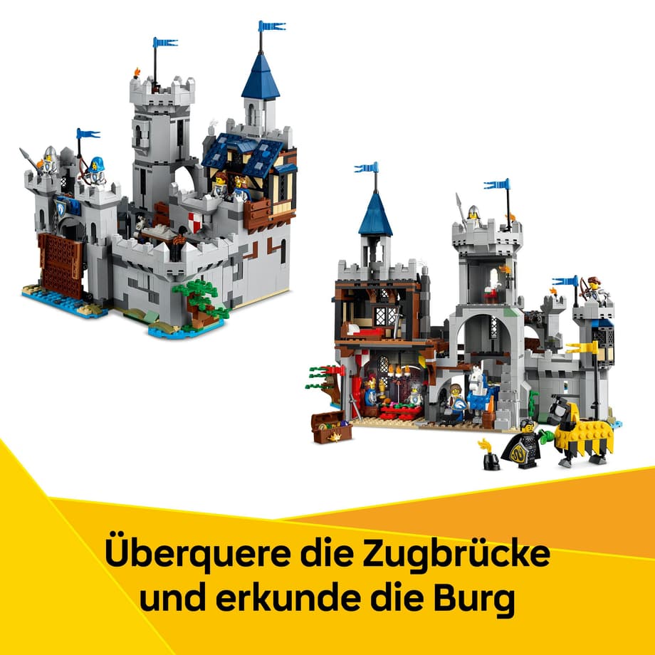 LEGO Creator Ritterburg im Mittelalter 31168, 3-in-1 Bauset, LEGO ...