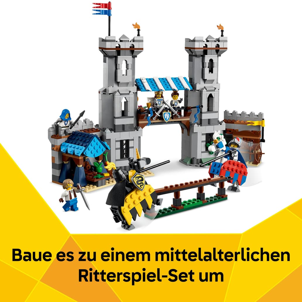 LEGO Creator Ritterburg im Mittelalter 31168, 3-in-1 Bauset, LEGO ...
