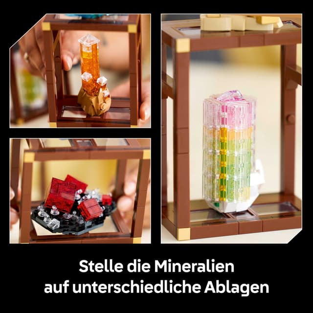 LEGO Ideas 21362 Mineraliensammlung, DIY Set für Erwachsene, Baukasten ...