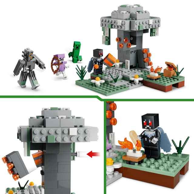 LEGO Minecraft 21586 Blasser Garten, Spielzeug für Kinder ab 7 Jahren ...