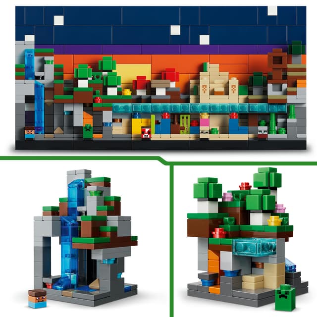 LEGO Minecraft 21589 Mini-Biome, Spielzeug für Kinder ab 12 Jahren ...