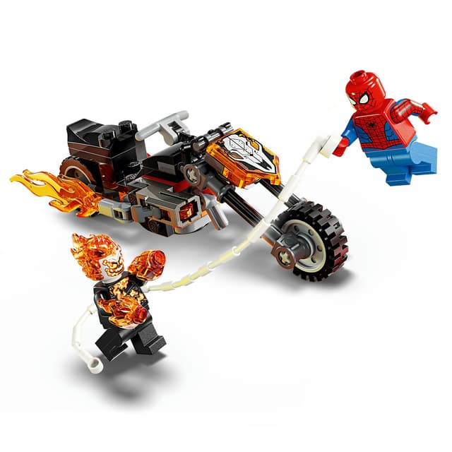 LEGO 76335 Marvel Spider-Man vs. Ghost Rider auf seinem Motorrad, Spiel ...