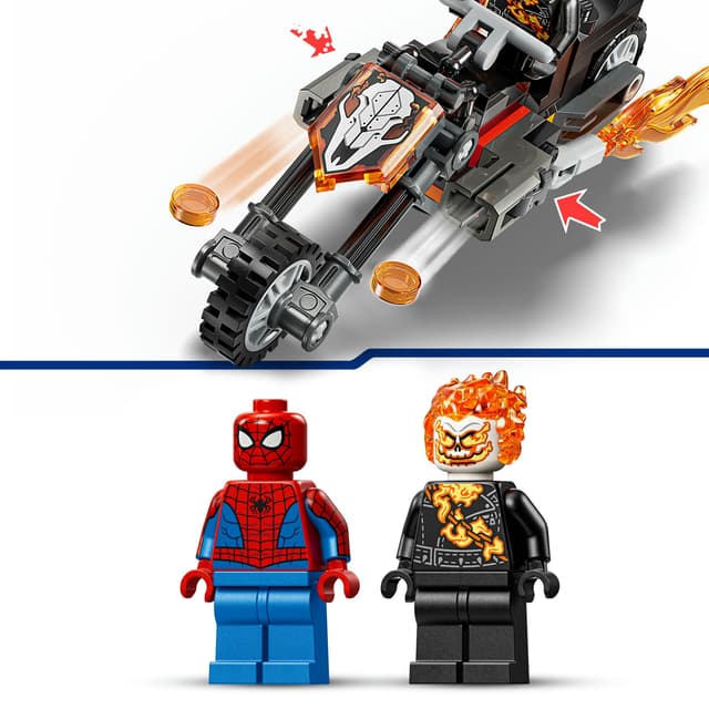 LEGO 76335 Marvel Spider-Man vs. Ghost Rider auf seinem Motorrad, Spiel ...
