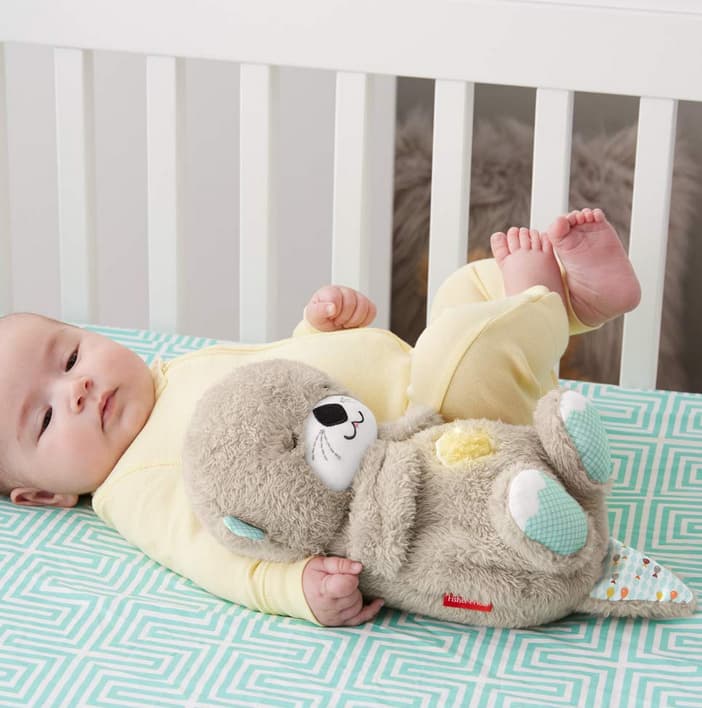 Fisher-Price Schlummer-Otter, Plüsch-Tier Baby, Spieluhr, Kuscheltier ...